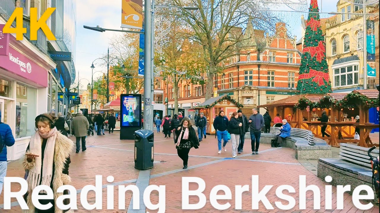 # Walking Tour 4K # Reading Berkshire # England UK # - YouTube