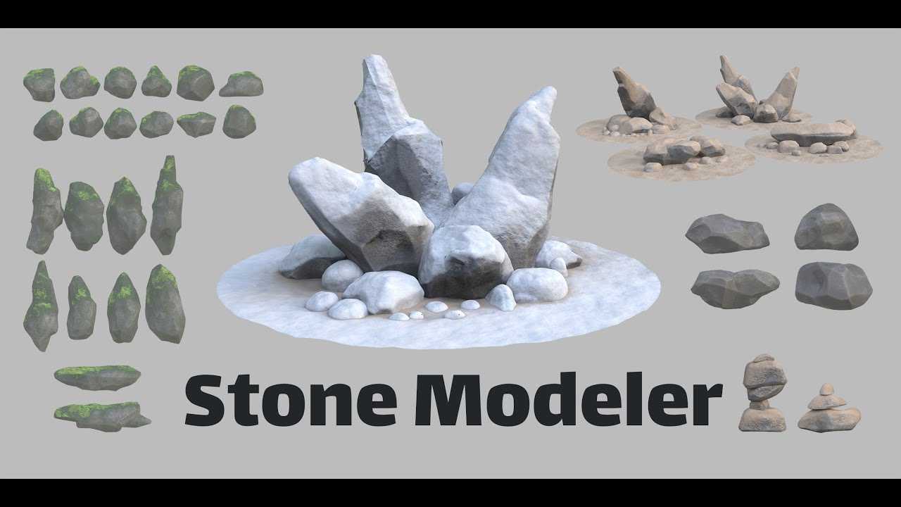 Stone Modeler Demo - Blender Procedural Stone Modeling and Shading ...