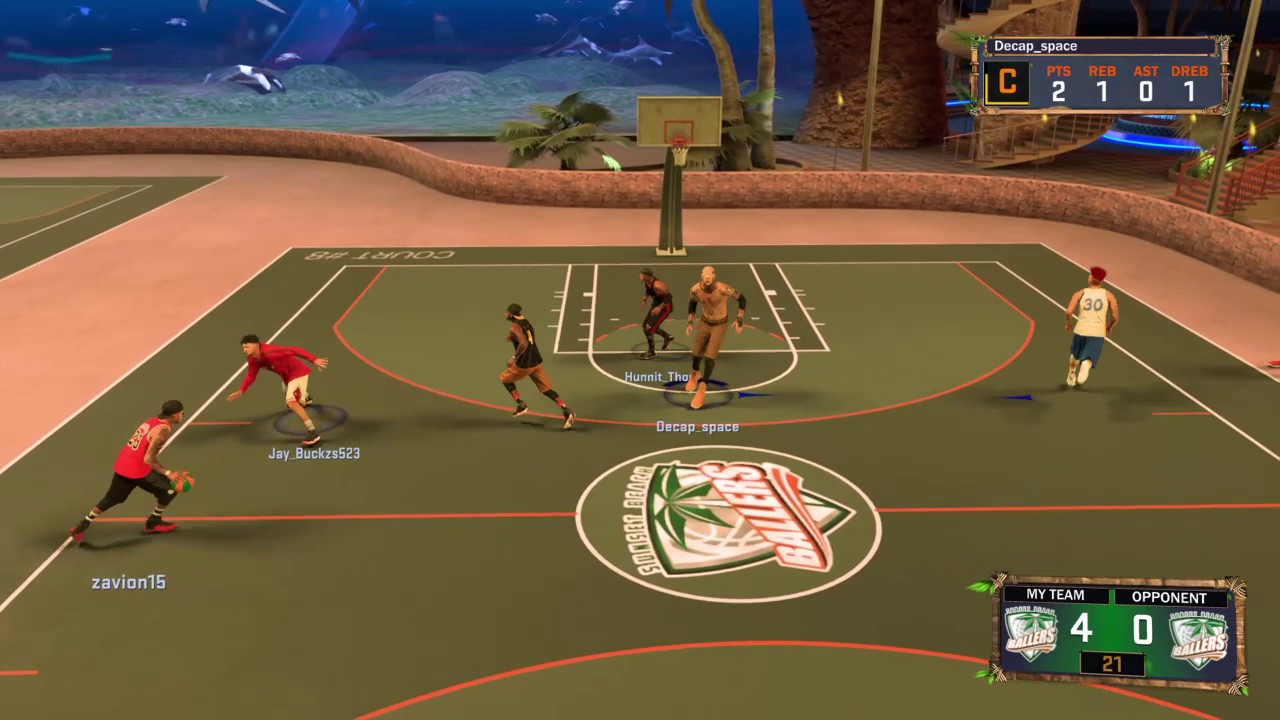 Nba 2k17 superstar 1 double rep park grind - YouTube