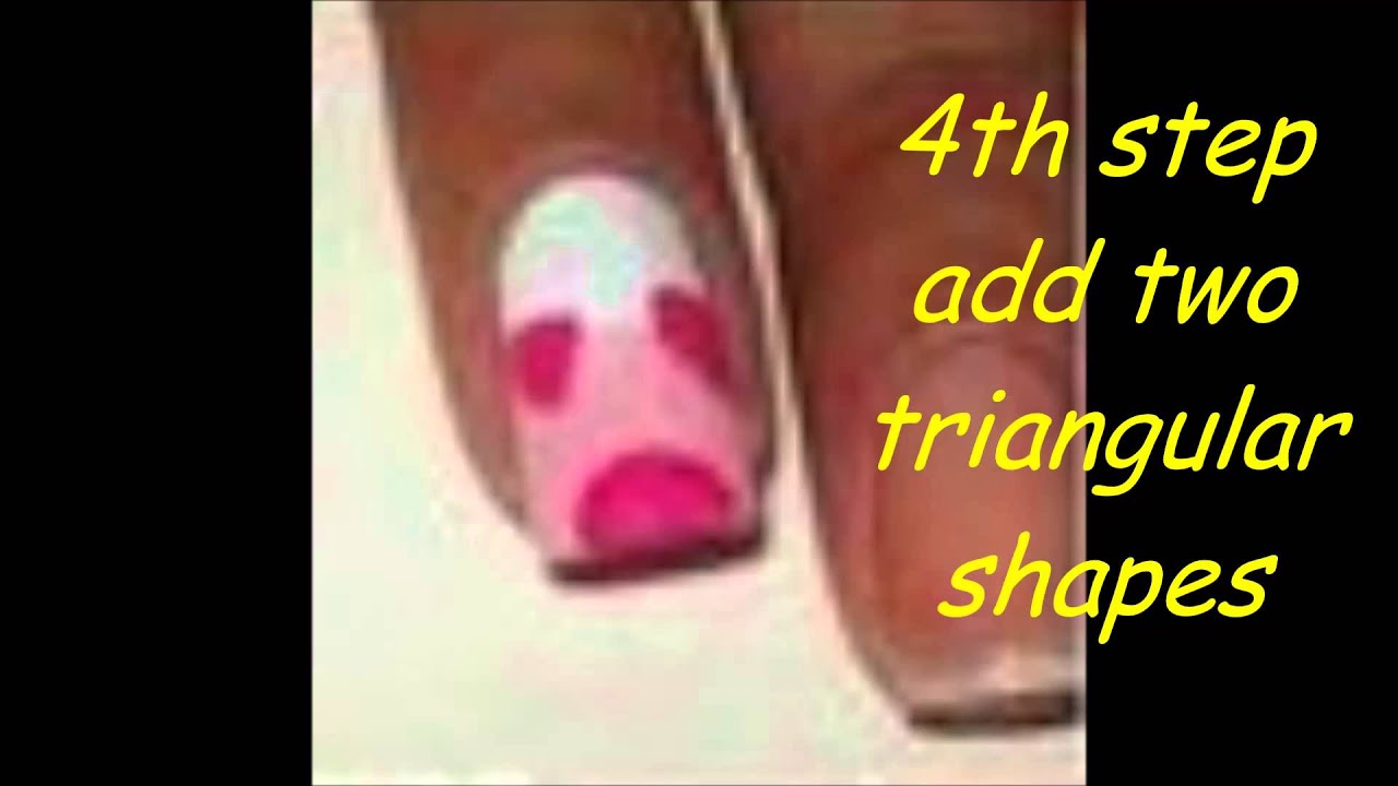 Cute pig nail art - YouTube