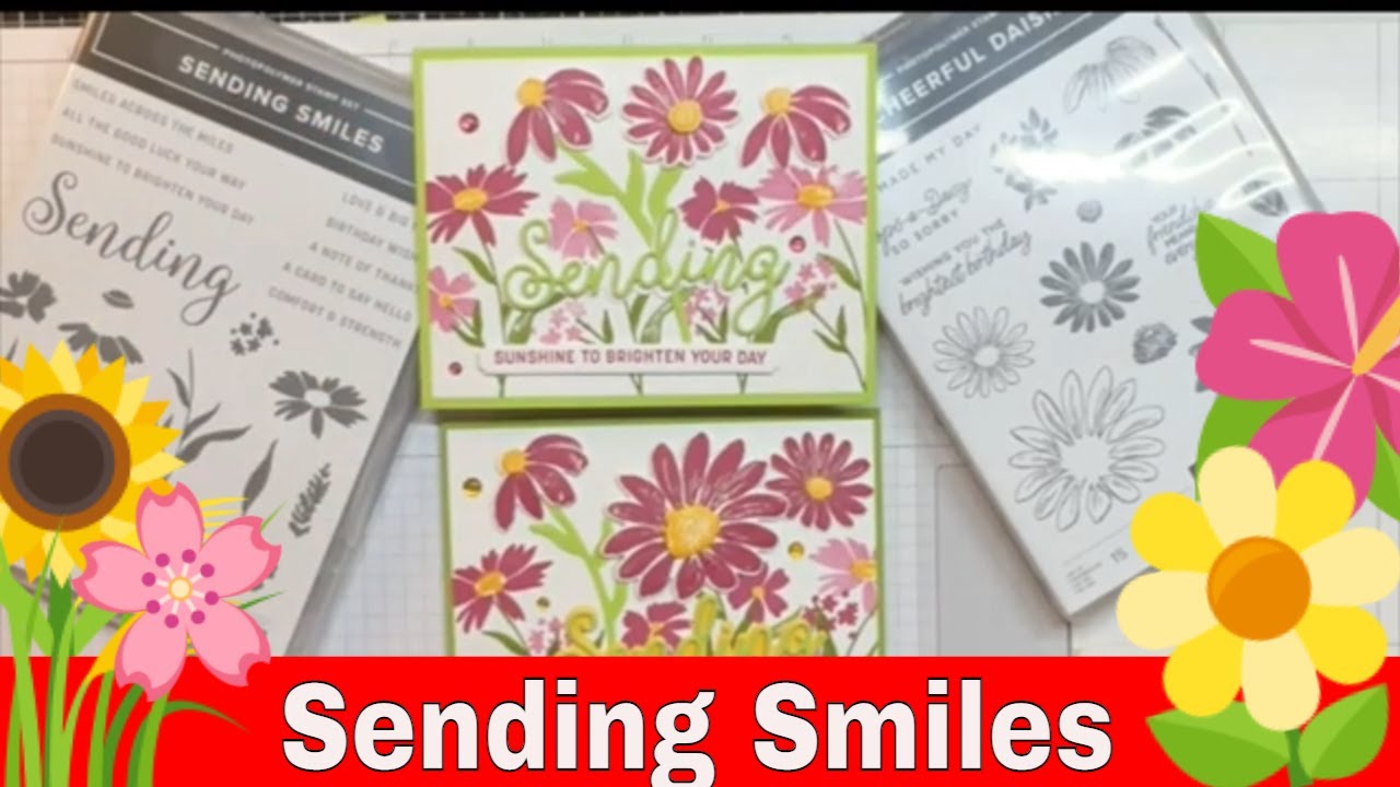 Sending A Cheerful Daisy Smile Card - YouTube