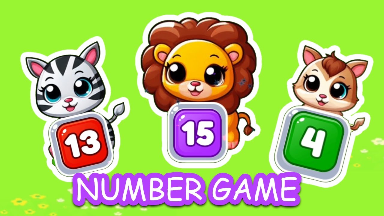 Fun Number Game for Kids | Learn Numbers with Cute Animals 🐾 ...