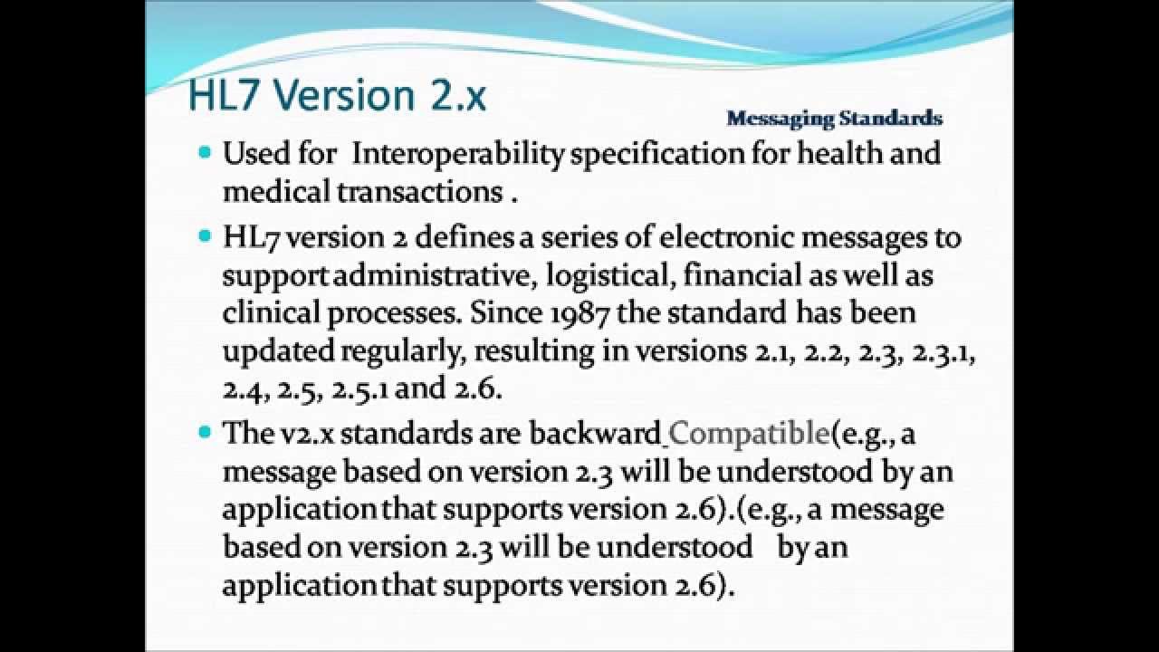 HL7: Health Level 7:What does it mean. - YouTube