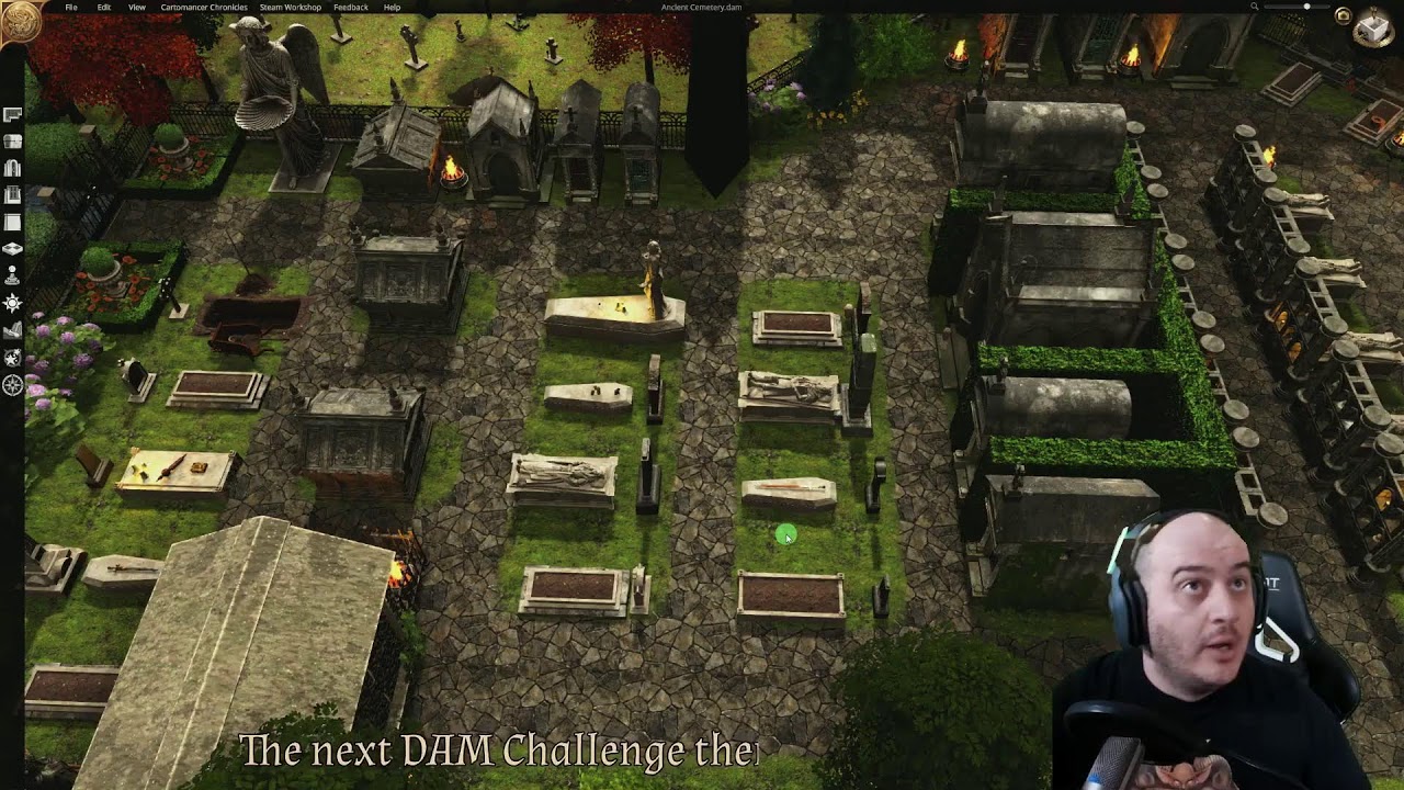 Mapmaker Monday Current Build: Ancient Cemetery - YouTube