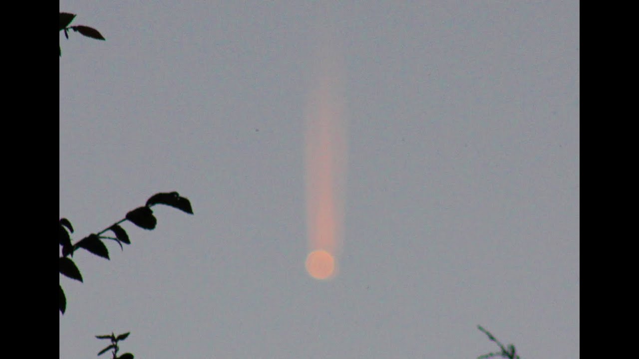 Large Sphere at Sunset in the Western Sky Second Sun Planet X Nibiru ...