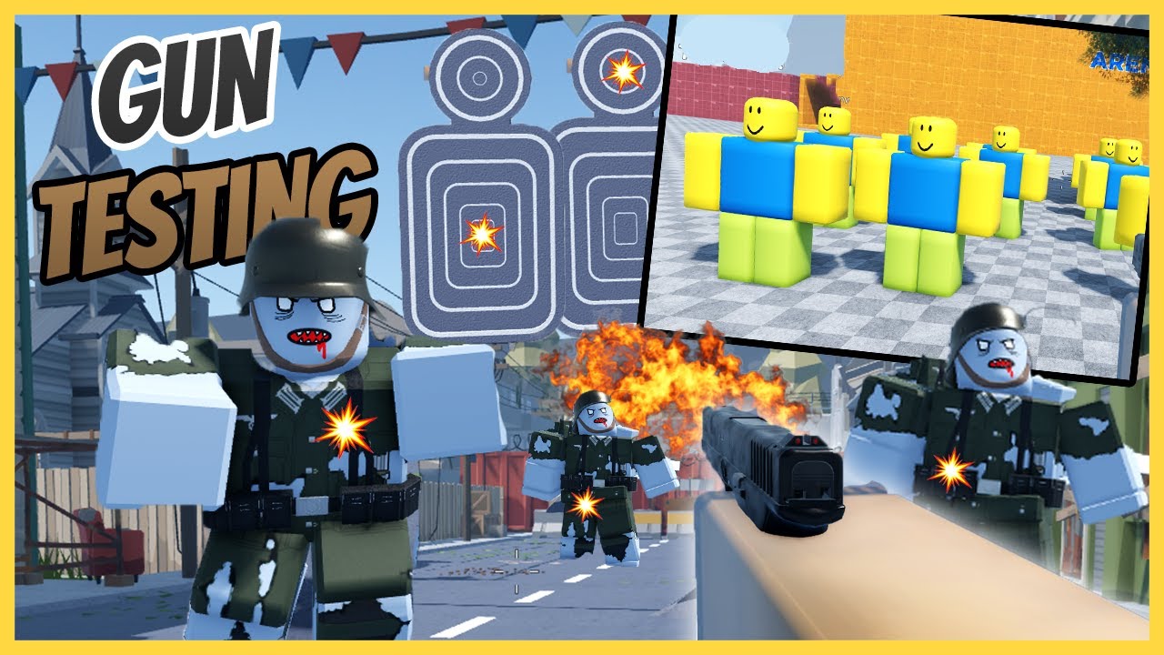 Gun Testing HD Arms | Roblox Firearms Gun Range Roleplay - YouTube
