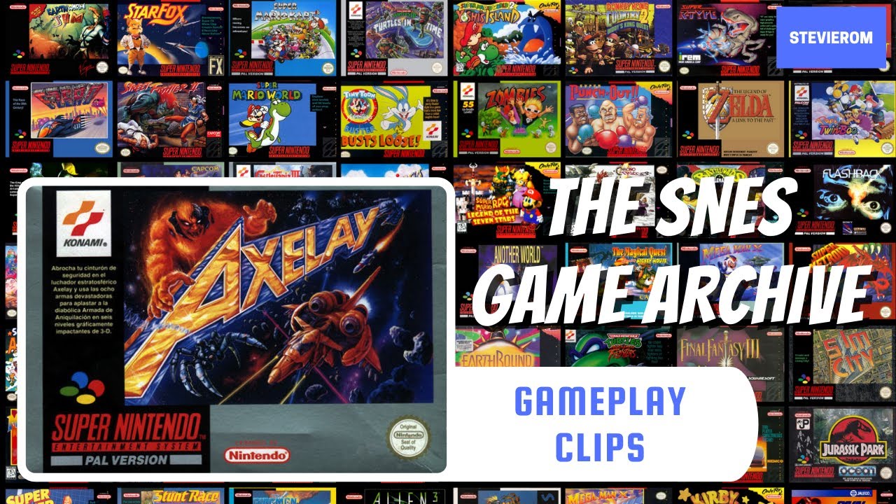 Axelay (1992) Snes Gameplay Clips from Various Levels - YouTube
