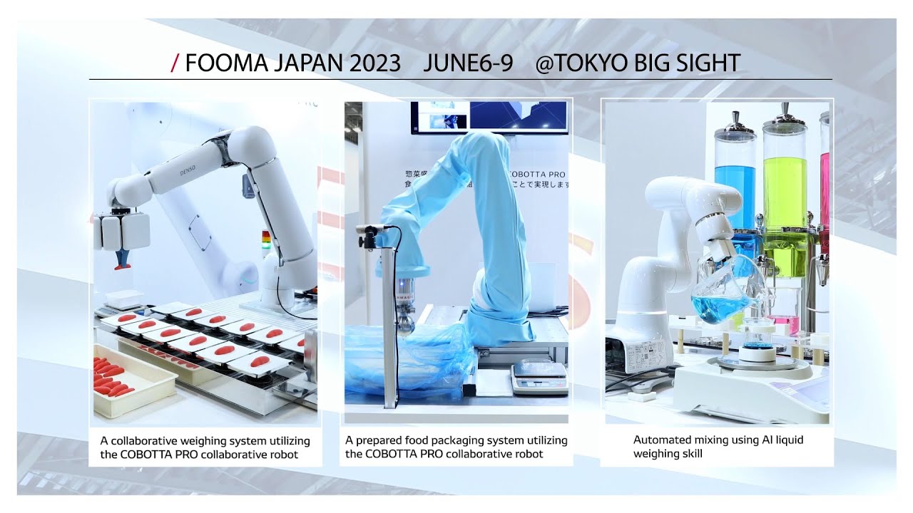 【FOOMA JAPAN 2023】DENSO WAVE Booth Report - YouTube
