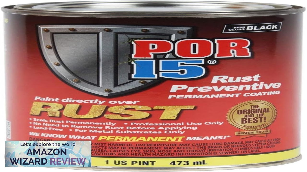 POR-15 Rust Preventive Coating Stop Rust and Corrosion Permanently Anti ...