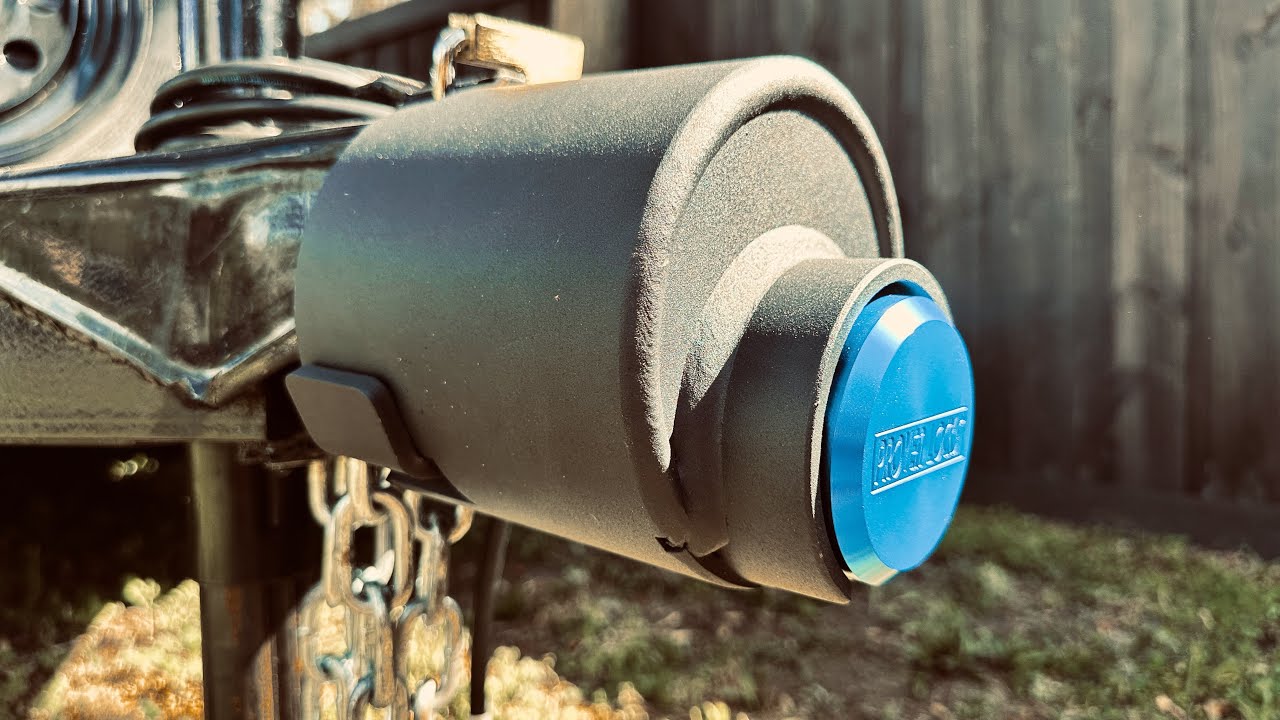 The Best Way To Lock Your Trailer Hitch - YouTube