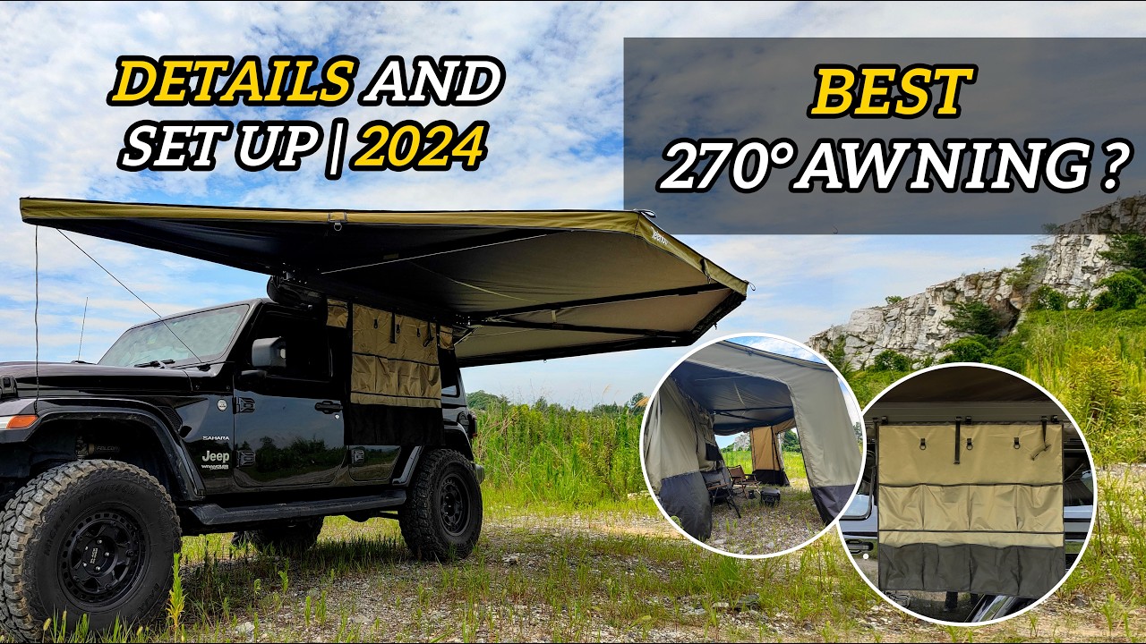 270-DEGREE PLUS AWNING(270AWNING GREEN COLOR) SET UP - YouTube
