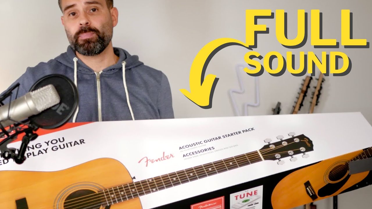 Unboxing & First Impressions: Fender FA-115 Dreadnought Acoustic Guitar ...