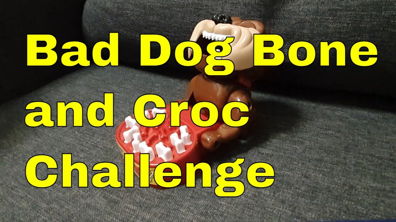 Bad Dog Bone Game and Crocodile Dentist Challenge - YouTube