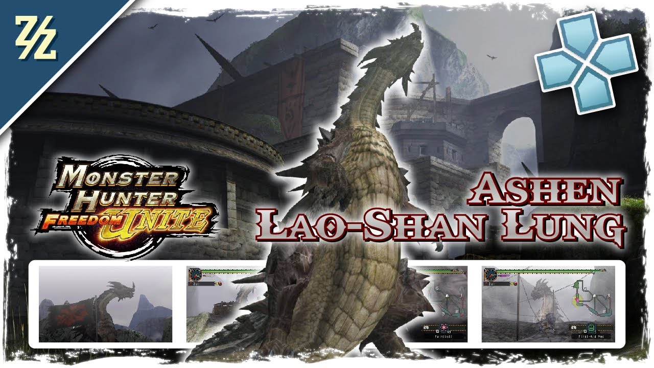 MHFU | Hammer Gameplay | Hunting Ashen Lao Shan Lung Solo - YouTube
