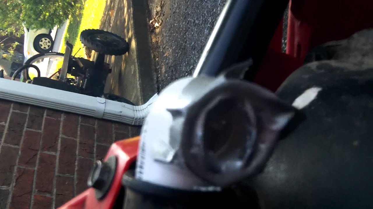 Redneck workshop fix on the adly 90 atv - YouTube