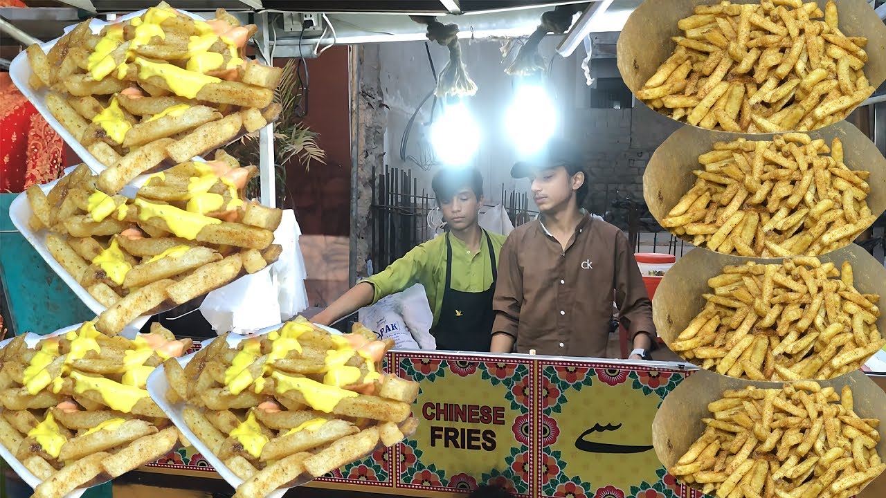 Hardworking Young Boy Selling French Fries 🍟 | Pakistani Street Food ...