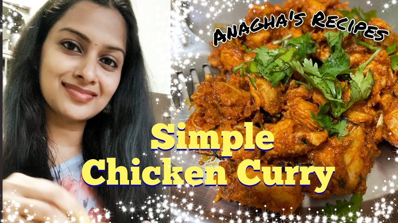 How to cook simple tasty chicken curry with less ingredients and less ...