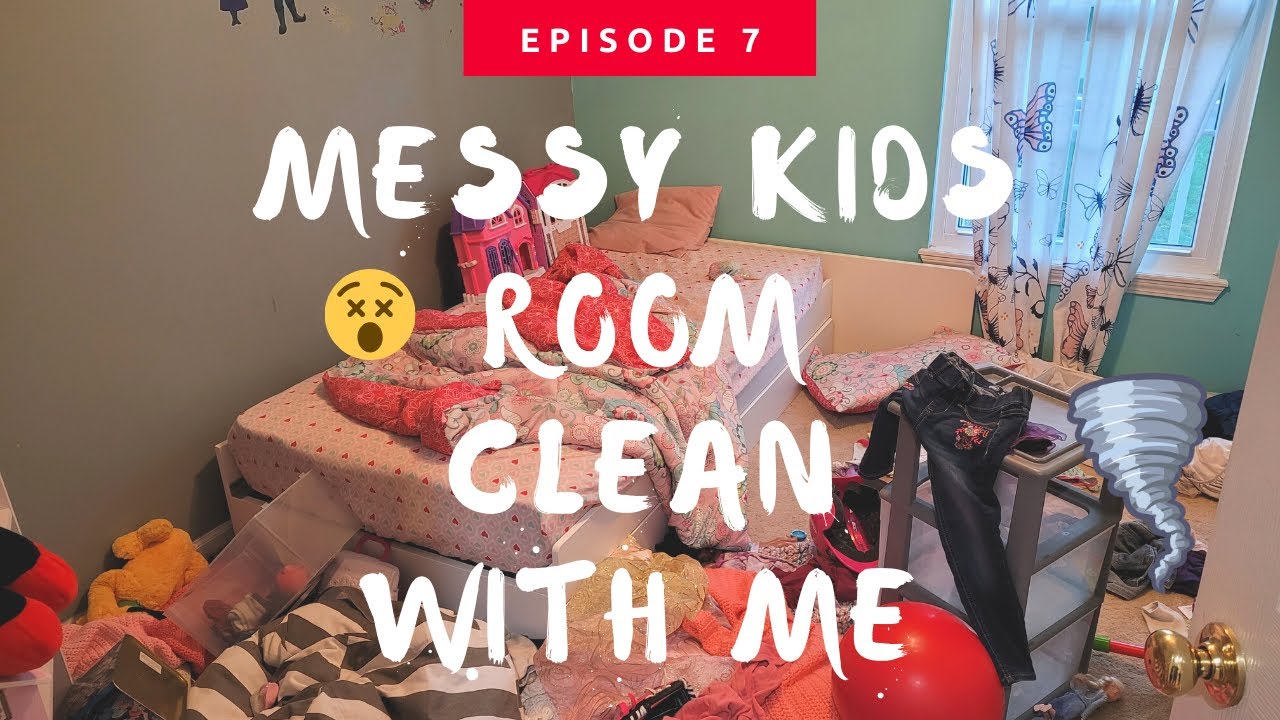 Messy Kids Bedroom Clean With Me - YouTube