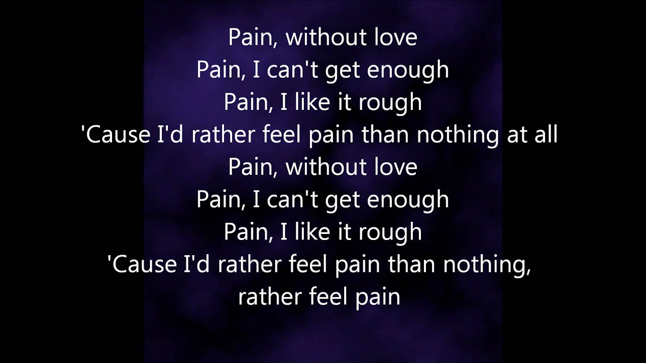 Three Days Grace Pain lyrics (HD) - YouTube