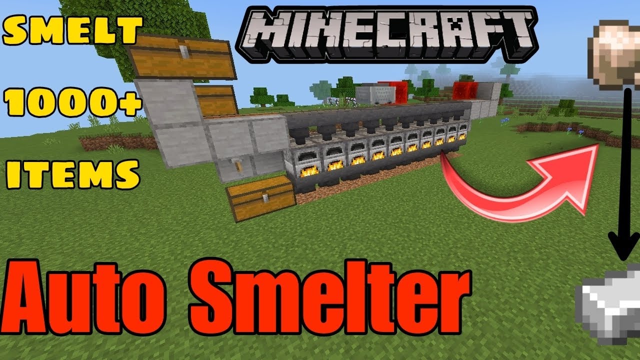 How to make a fast and efficient Super Smelter in Minecraft || Smelt ...