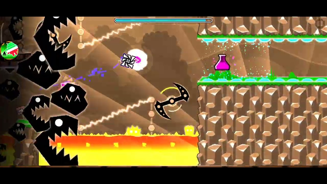 ok, so I'm playing geometry dash and and beast mode 100% complete ...