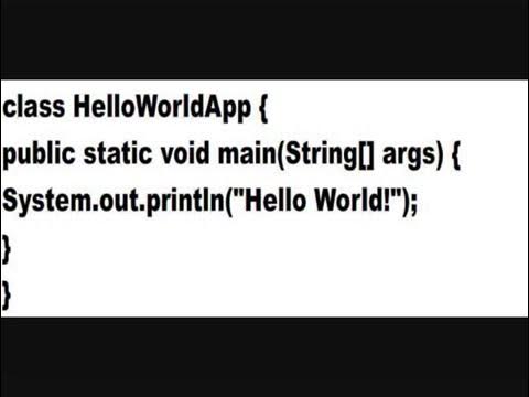 Java basic tutorial for begginers Hello world with notepad - YouTube
