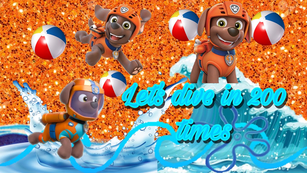 Zuma Let’s Dive In 200 times (Zuma’s Toys 200 subscriber special) - YouTube