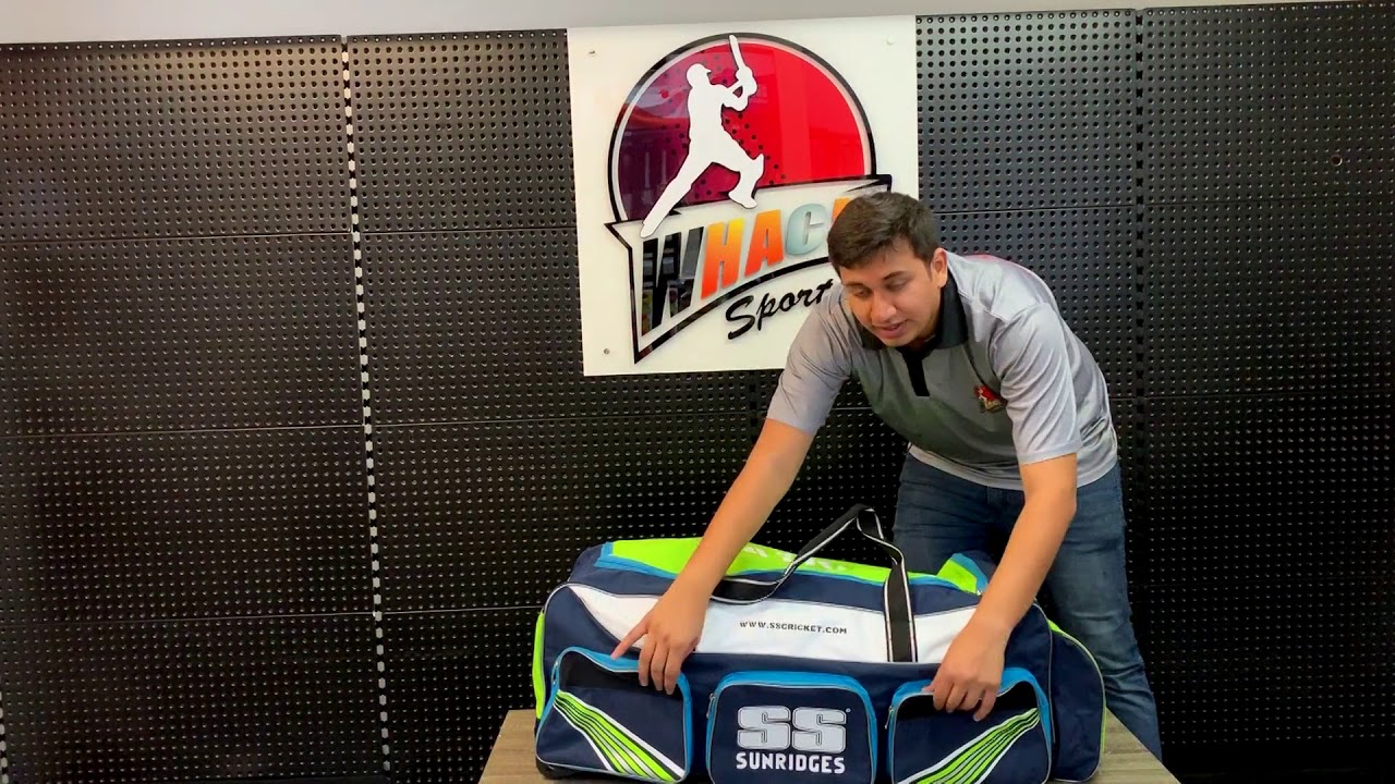 SS Matrix Wheelie Cricket Kit Bag - YouTube