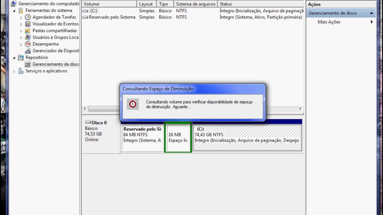 como criar um disco local - YouTube