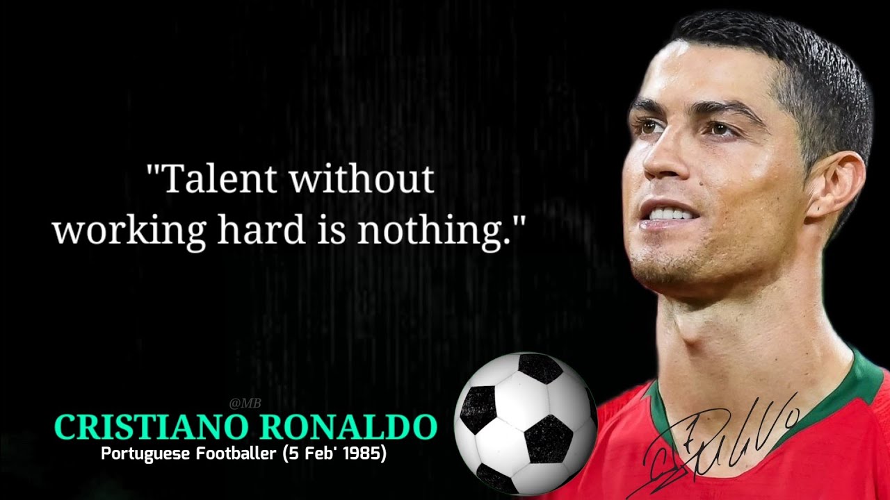 Cristiano Ronaldo's Motivational Quotes about Life | Inspirational ...