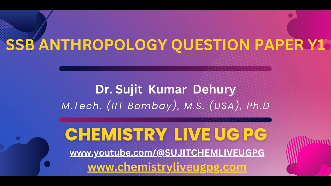 SSB ANTHROPOLOGY QUESTION PAPER Y1 - YouTube