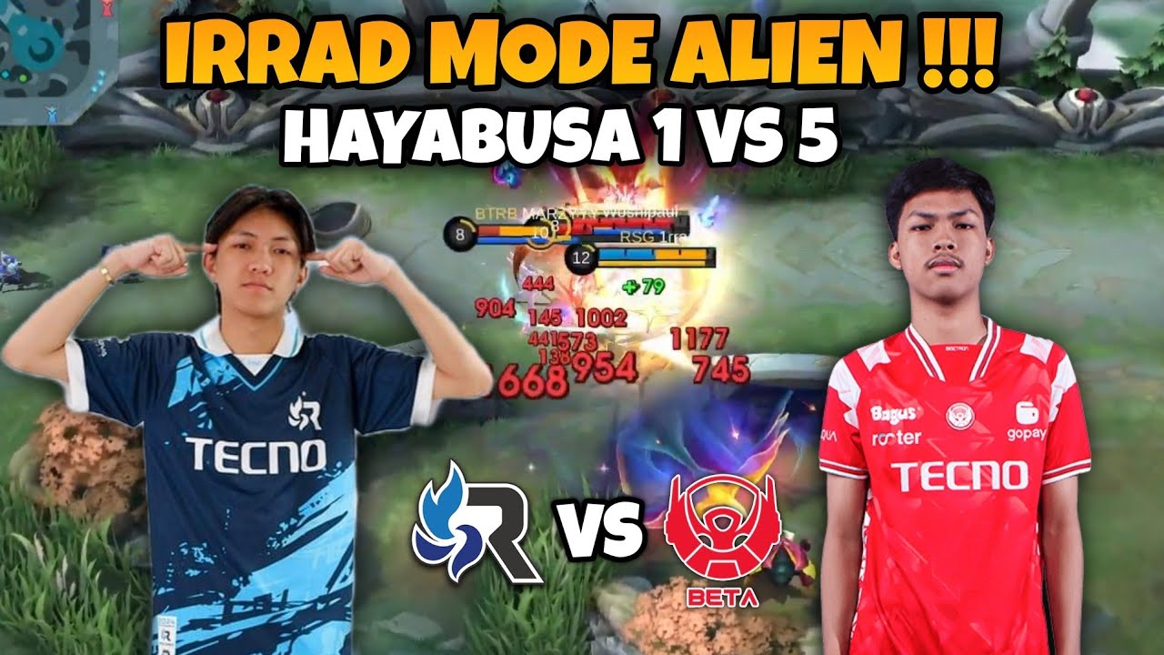 RSG IRRAD MENGGILA ! HAYABUSA IRRAD TERLALU OP !! RSG PH VS BTR ESL ...