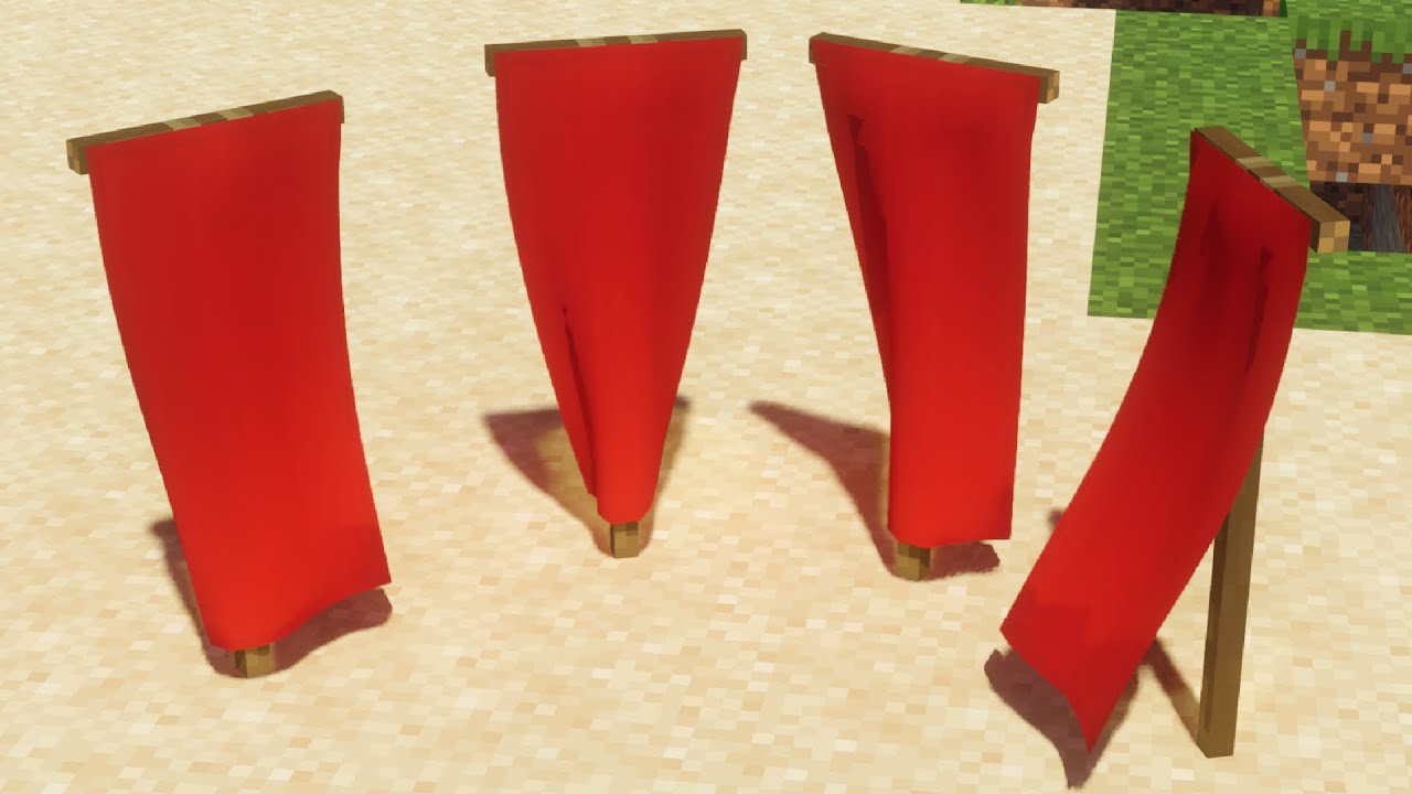 realistic banners in minecraft - YouTube
