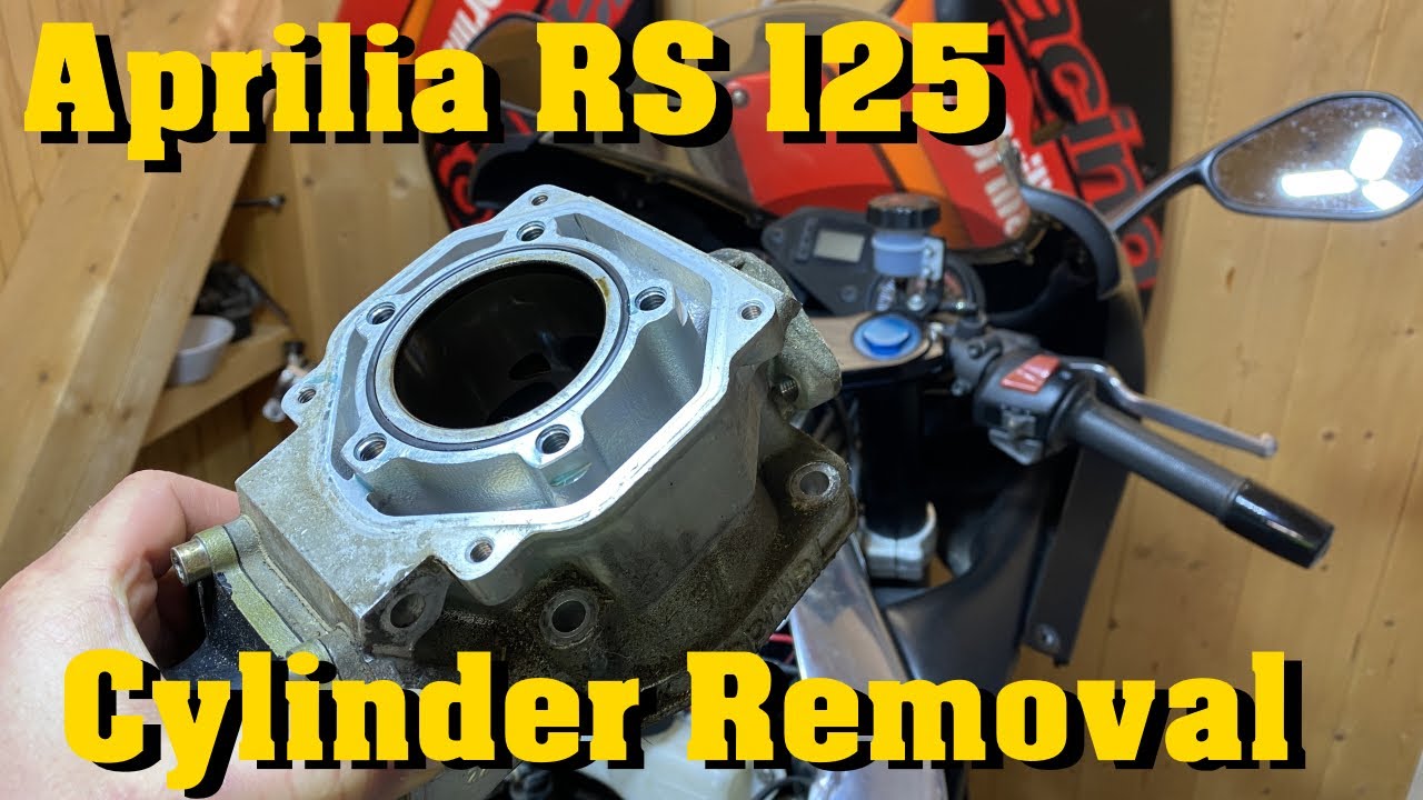 Aprilia RS 125 Top End Removal [Engine Rebuild Part 2] - YouTube