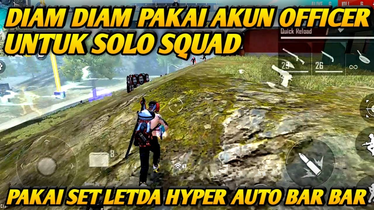 SOLO SQUAD IN AKUN OFFICER ETERNAL PAKAI SET LETDA HYPER - YouTube