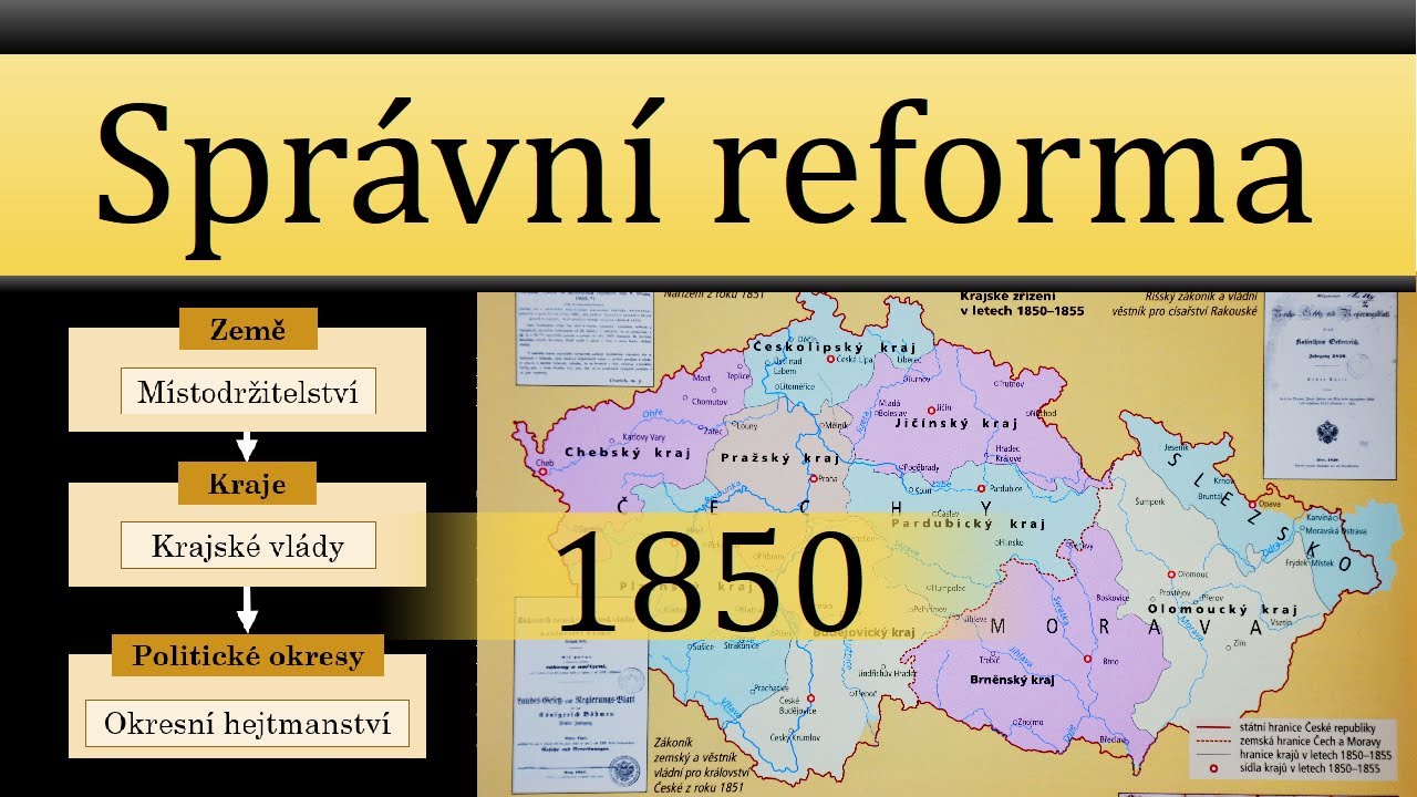 Správní reforma v roce 1850 - YouTube