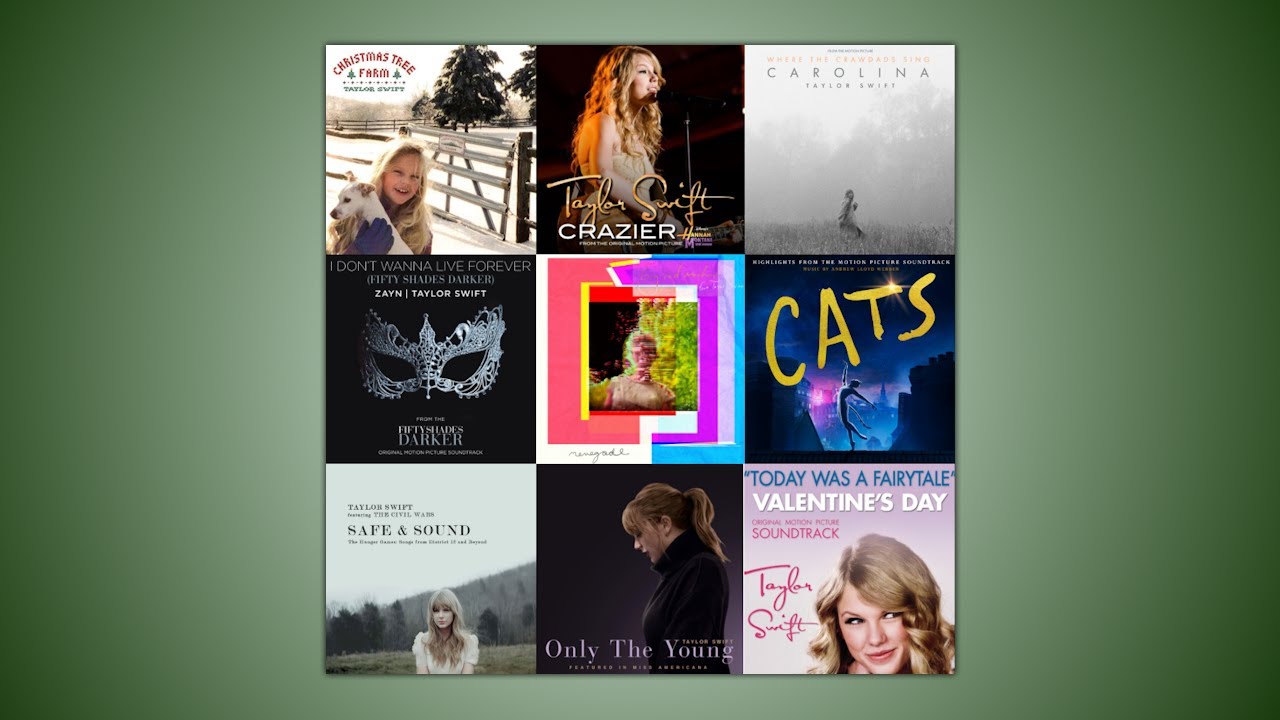 every random taylor swift song at the same time - YouTube