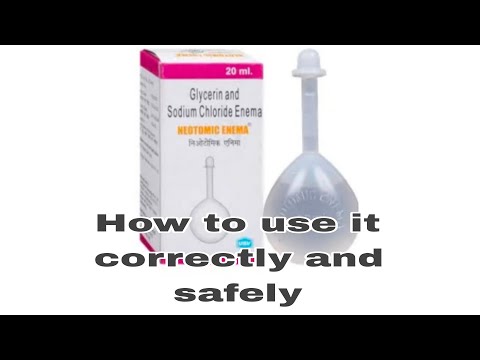 Effective for constipation|How to Use a Neotomic Enema Safely