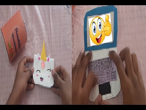 How to make Paper Laptop || Origami Laptop || Paper Crafts - YouTube