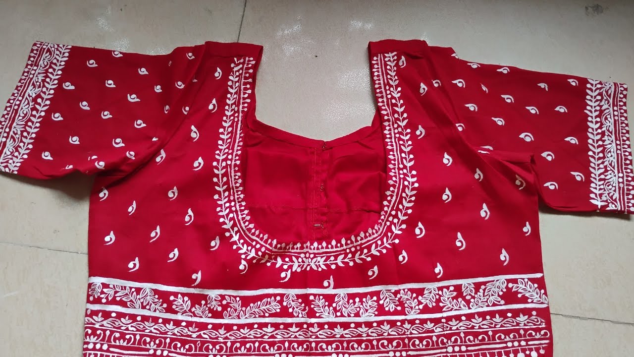 Easy febric painting on blouse l blouse design। Hand printed simple ...
