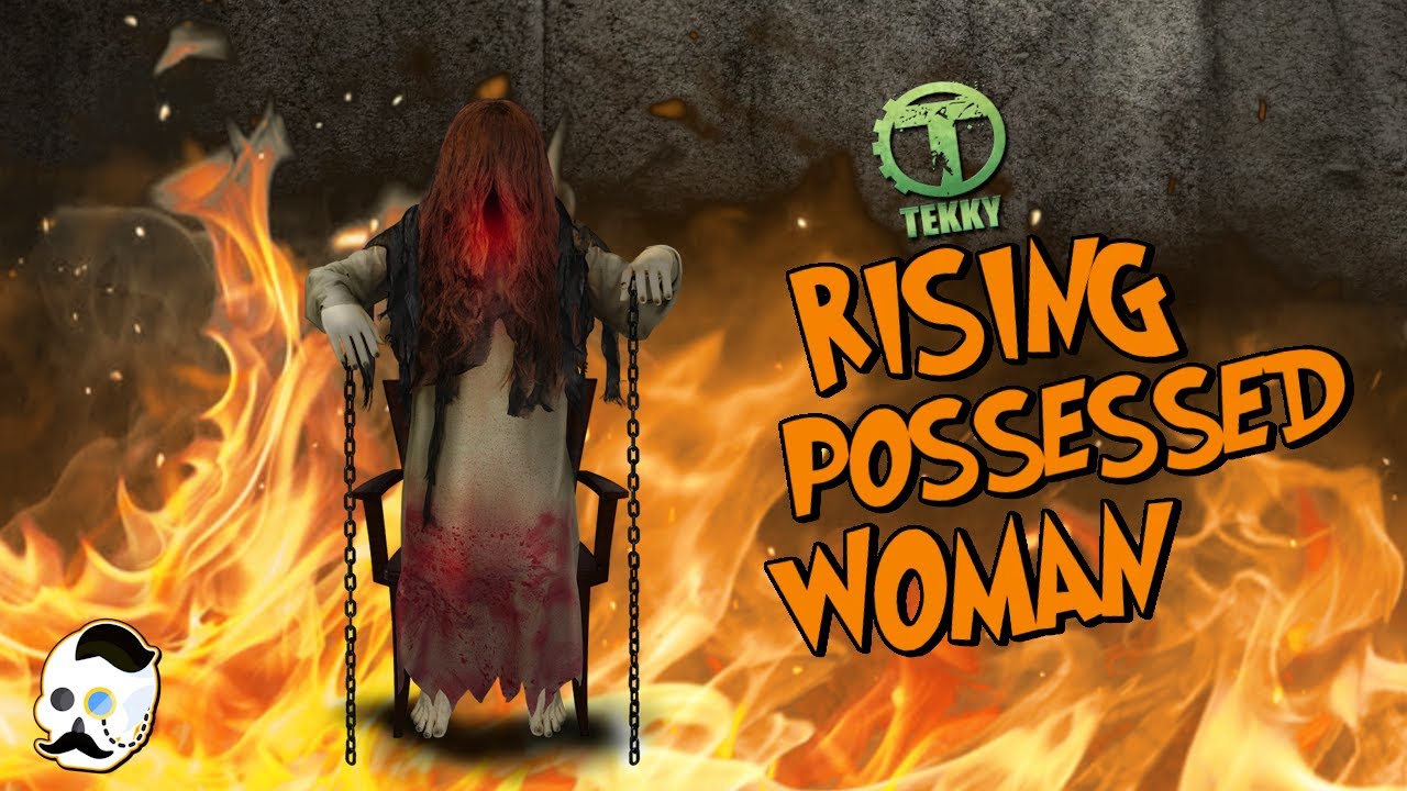HAUNTED Rising Woman Animatronic | Props N' Stuff - YouTube
