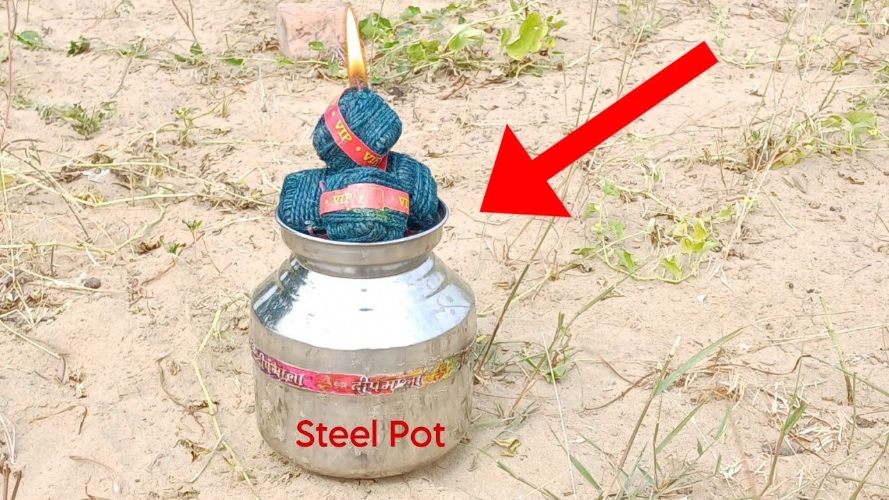 Steel Pot vs firecrackers will it survive 😭 - YouTube