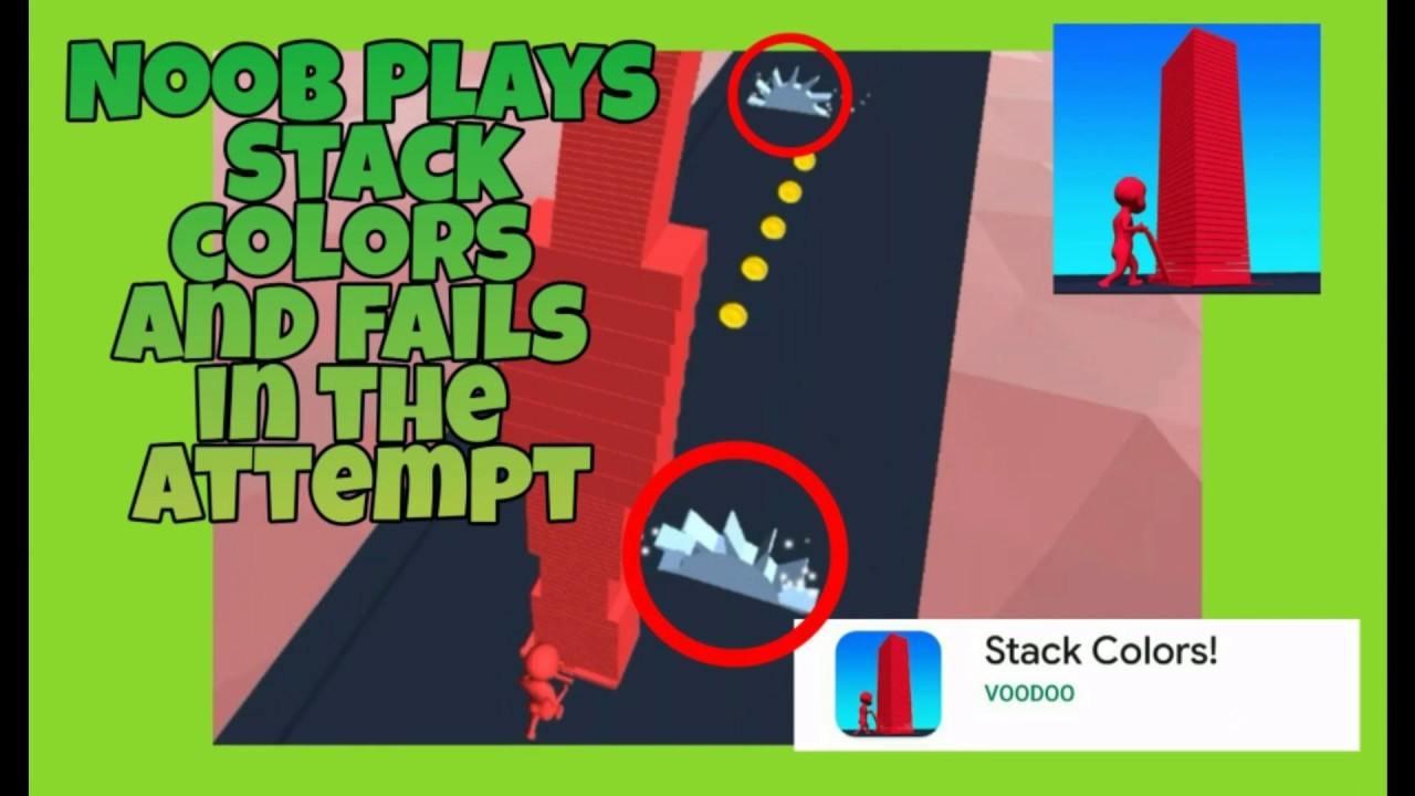 NOOB plays STACK COLORS! GAMEPLAY WALKTROUGH | LEVEL 29 - 37 - YouTube
