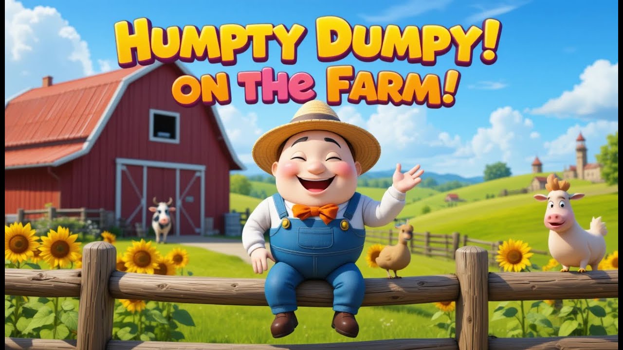 Humpty Dumpty On The Farm | Nursery Rhymes & Kids Songs | Panda World ...