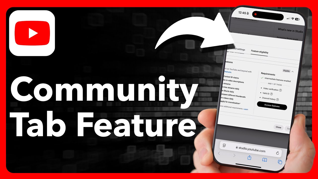 How To Get Community Tab On YouTube Mobile - YouTube
