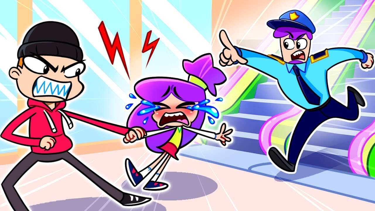 Stranger Danger ⚡ ⚠️ Police Girl 🙏 Safety Tips for Kids from Viv and ...