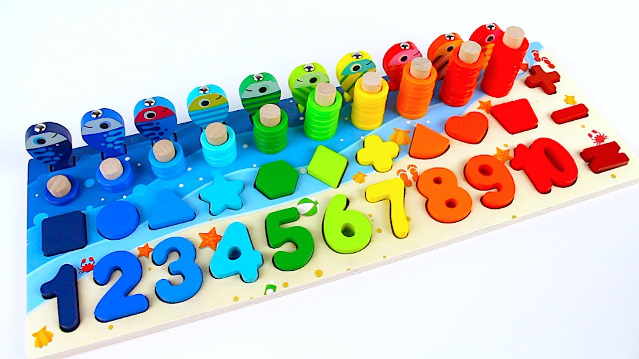 Best Learning Numbers, Shapes & Counting 1 - 10 | Preschool Toddler Toy ...