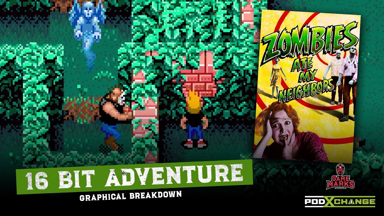 Zombies Ate My Neighbors: A 16 Bit Adventure! Graphic Breakdown - YouTube