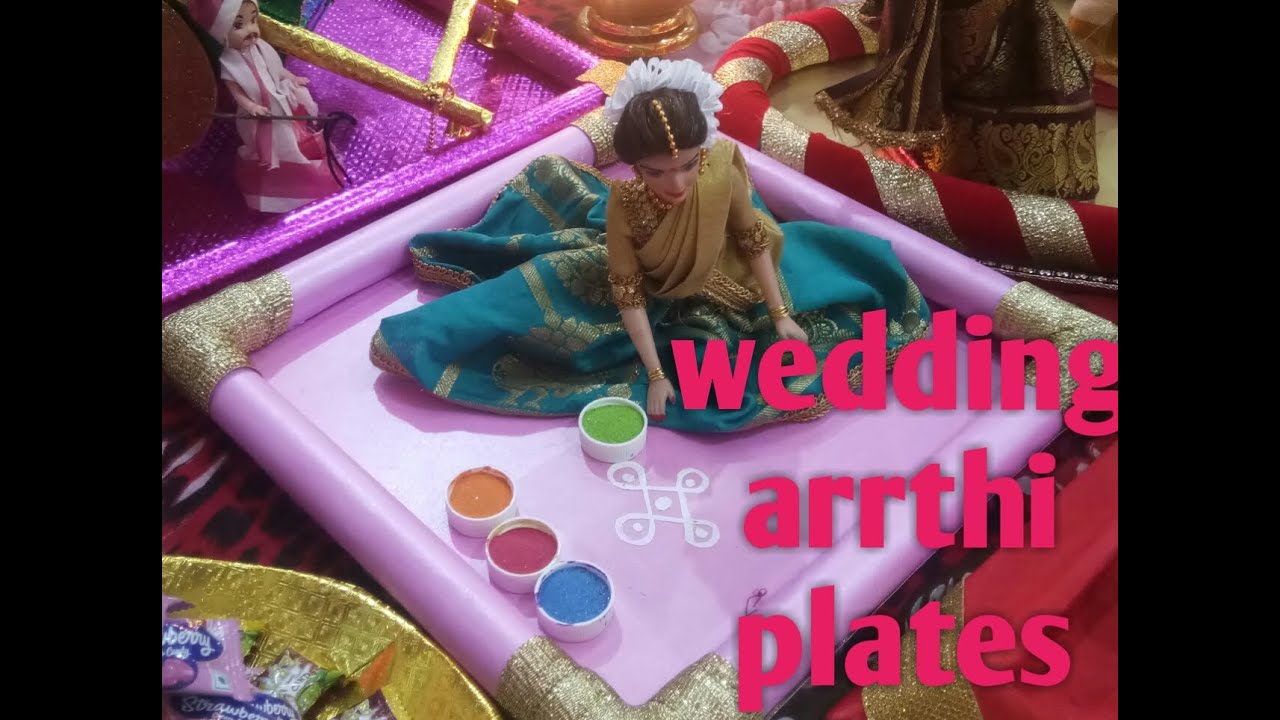 WEDDING ARRTHI PLATES DECORATION|Mrs.Jothi - YouTube