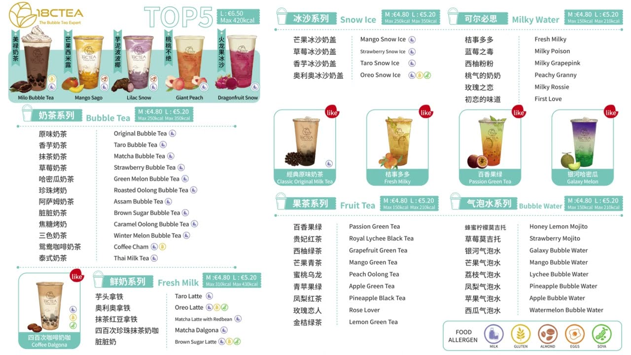 18ctea Ireland Menu - YouTube